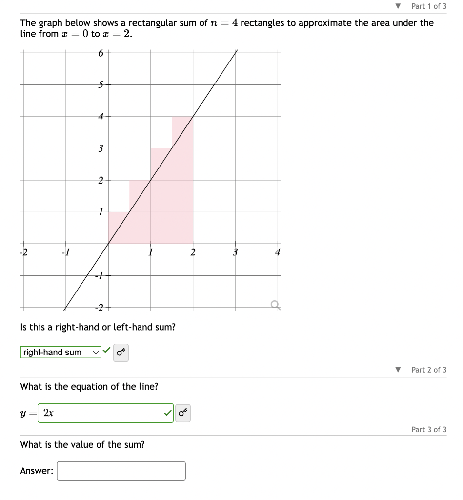 Solved The graph below shows a rectangular sum of n=4 | Chegg.com