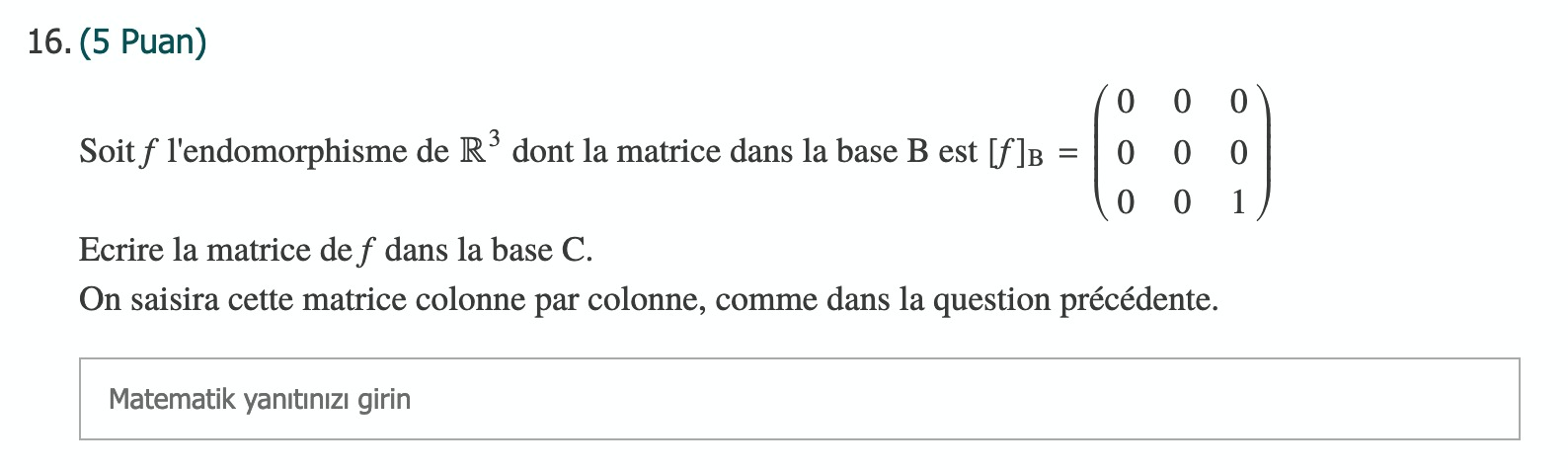 Solved A- We note C=(ı, j, k) a canonical basis of R^3 and | Chegg.com