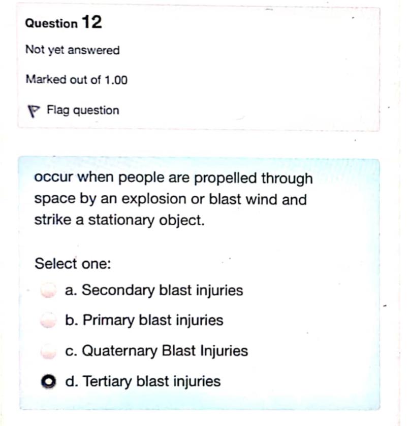 Solved Question 12 Not yet answered Marked out of 1.00 P | Chegg.com