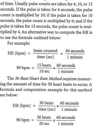 For the Chart 4-1, using the palpation method to find | Chegg.com