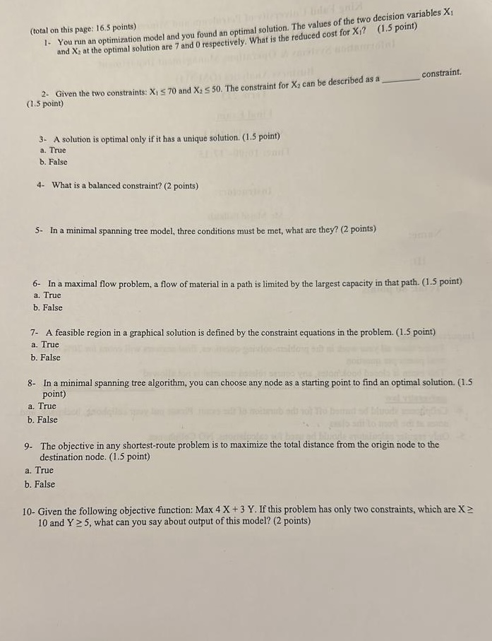 Solved (total on this page: 16.5 points) 1. You run an | Chegg.com