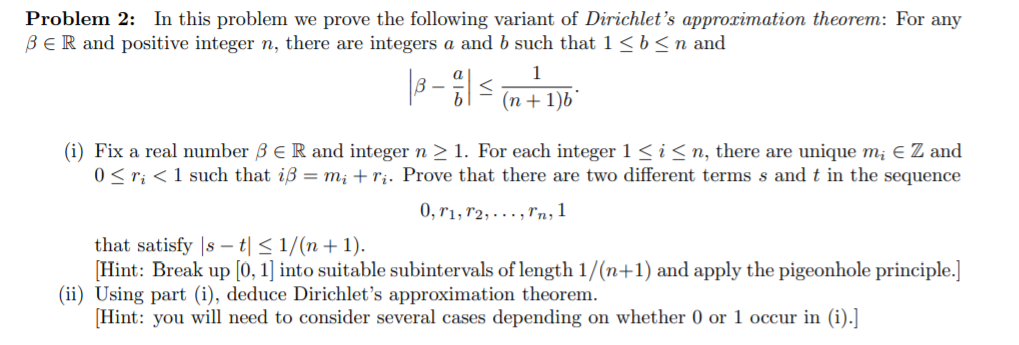 Solved Problem 2: In this problem we prove the following | Chegg.com