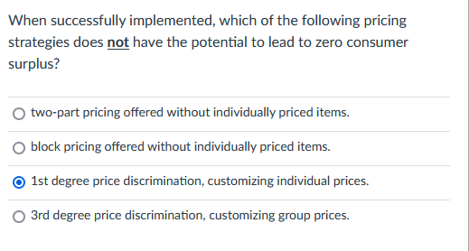 Solved When successfully implemented, which of the following | Chegg.com