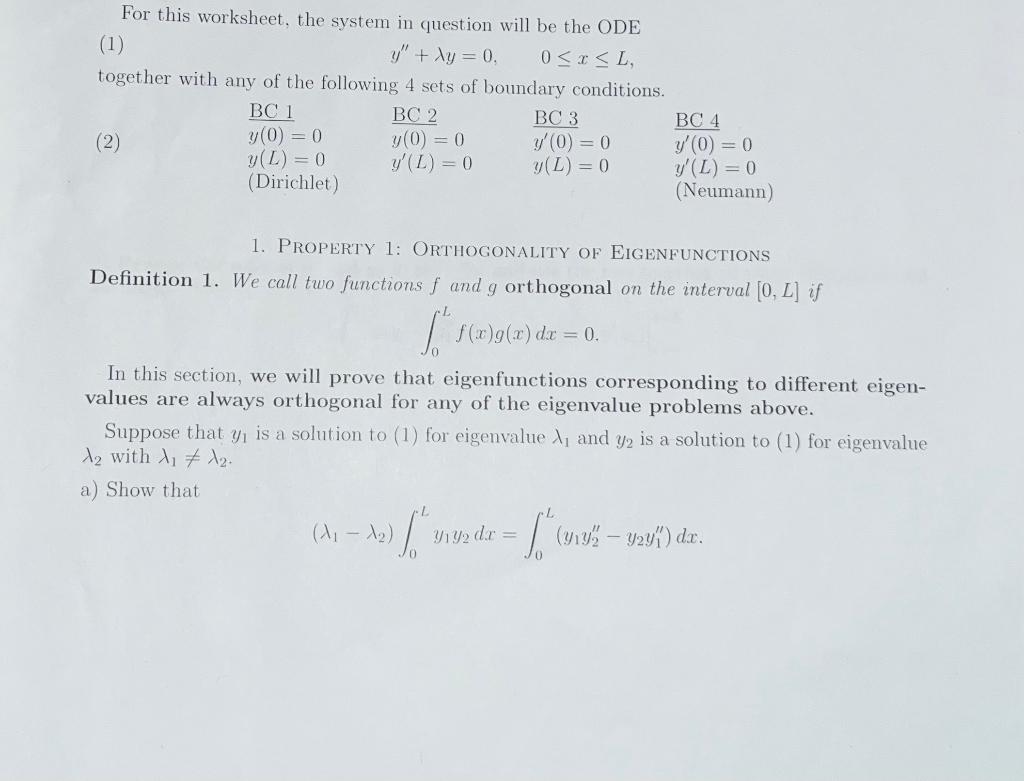 Solved d) Use parts (a) and (c) plus the boundary conditions | Chegg.com