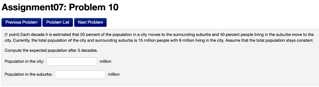 Solved Assignment07: Problem 10 Previous Problem Problem Lis | Chegg.com