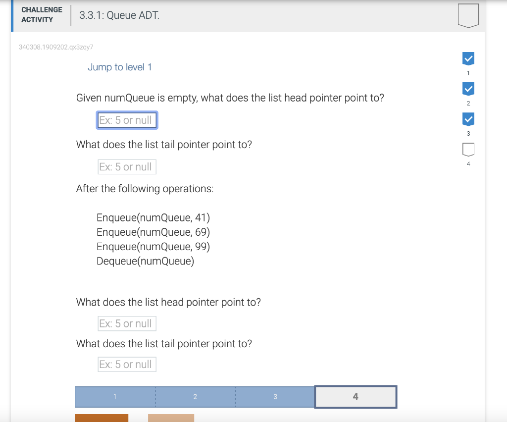 Solved CHALLENGE ACTIVITY 3.3.1: Queue ADT. | Chegg.com