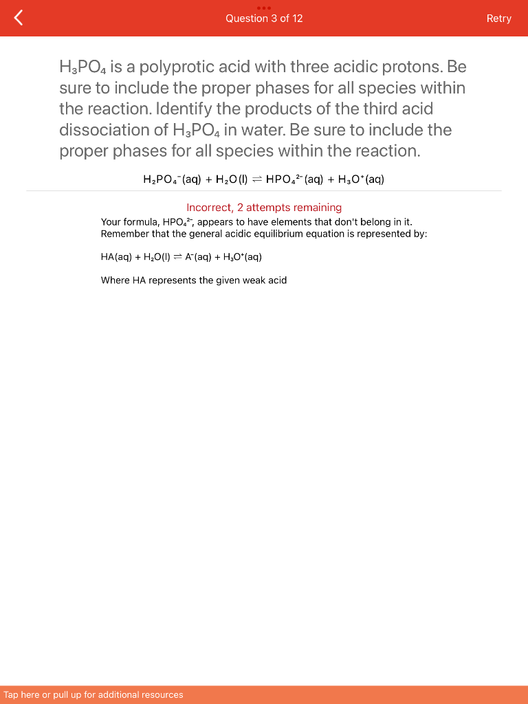 Solved H3PO4 is a polyprotic acid with three acidic protons. | Chegg.com