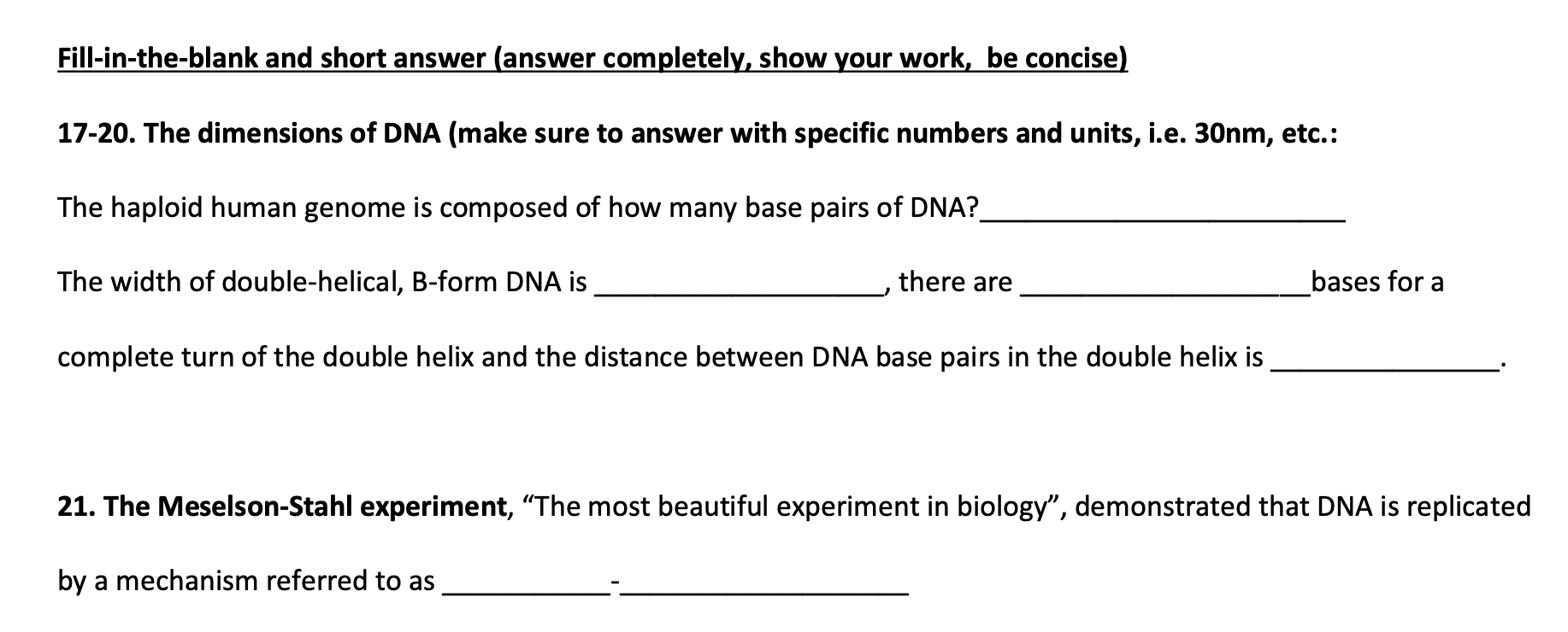 Solved Fill-in-the-blank and short answer (answer | Chegg.com
