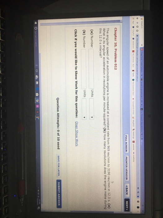 Solved FULL SCREEN | | PRINTER VERSION | | BACK NEXT Chapter | Chegg.com