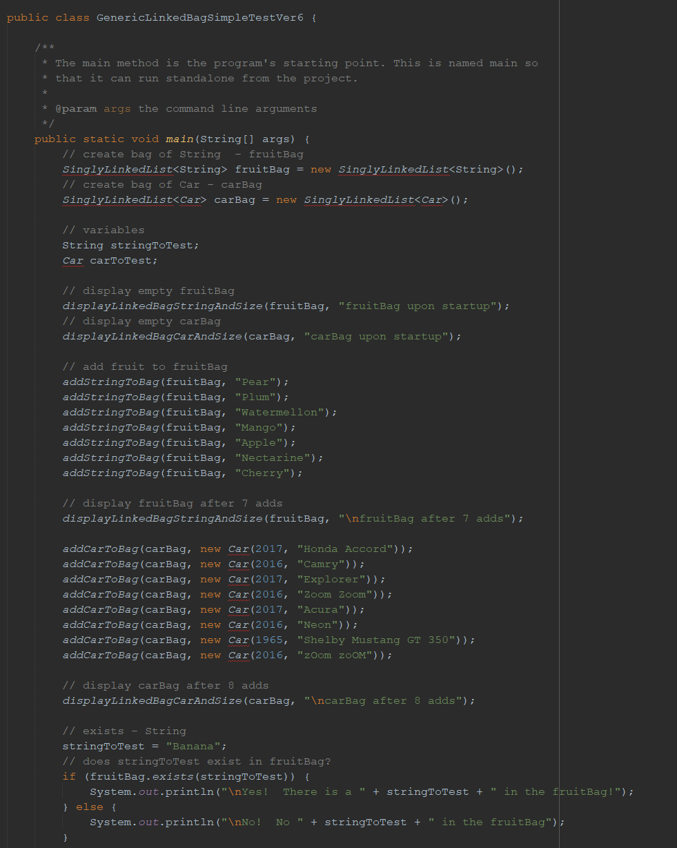 Solved Need help please! Writing these classes using generic | Chegg.com