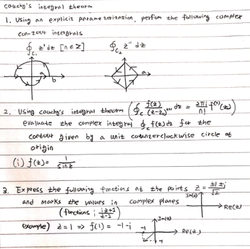 couchy's integral theorm 1. Using an explicit | Chegg.com