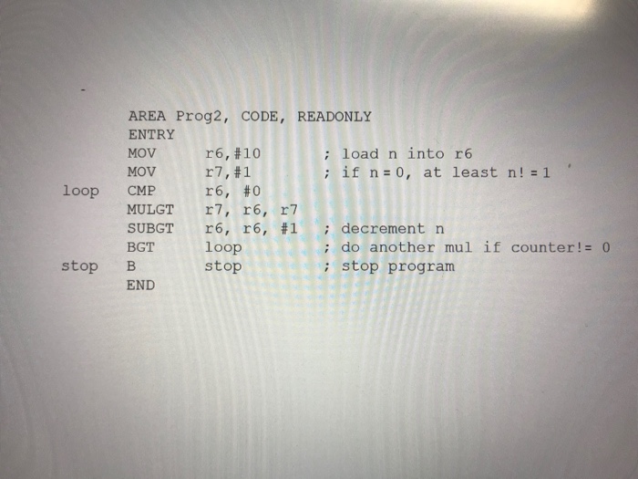 Using a Disassembly window, write out the seven | Chegg.com