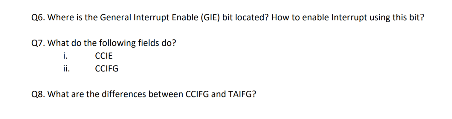 Solved this for MSP430FR6989 using code composer studio (C | Chegg.com