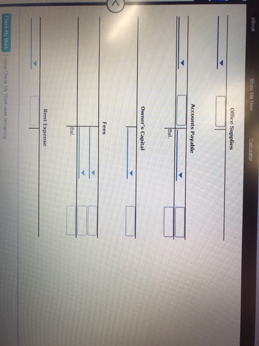 Solved General Ledger Accounts Set up T accounts for each of | Chegg.com