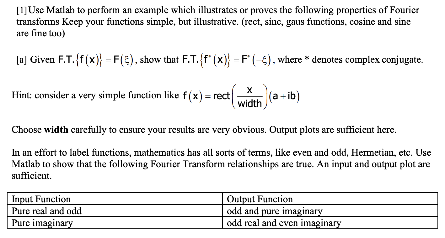 Solved [1] Use Matlab to perform an example which | Chegg.com