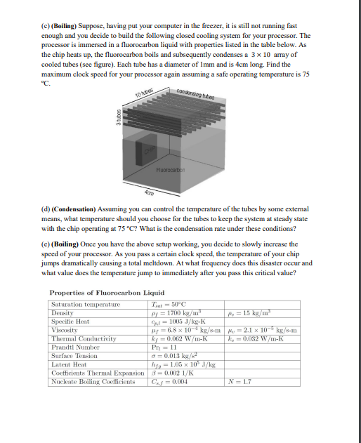 Solved Problem 7 (External flow, natural convection, and | Chegg.com