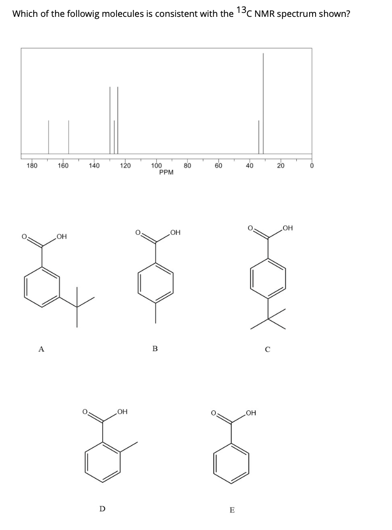 Solved Which of the following molecules is consistent with | Chegg.com