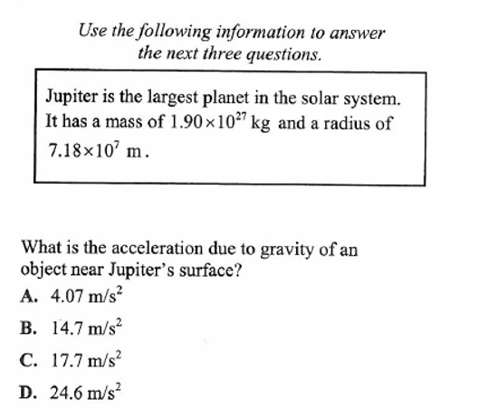 Solved Use the following information to answer the next | Chegg.com