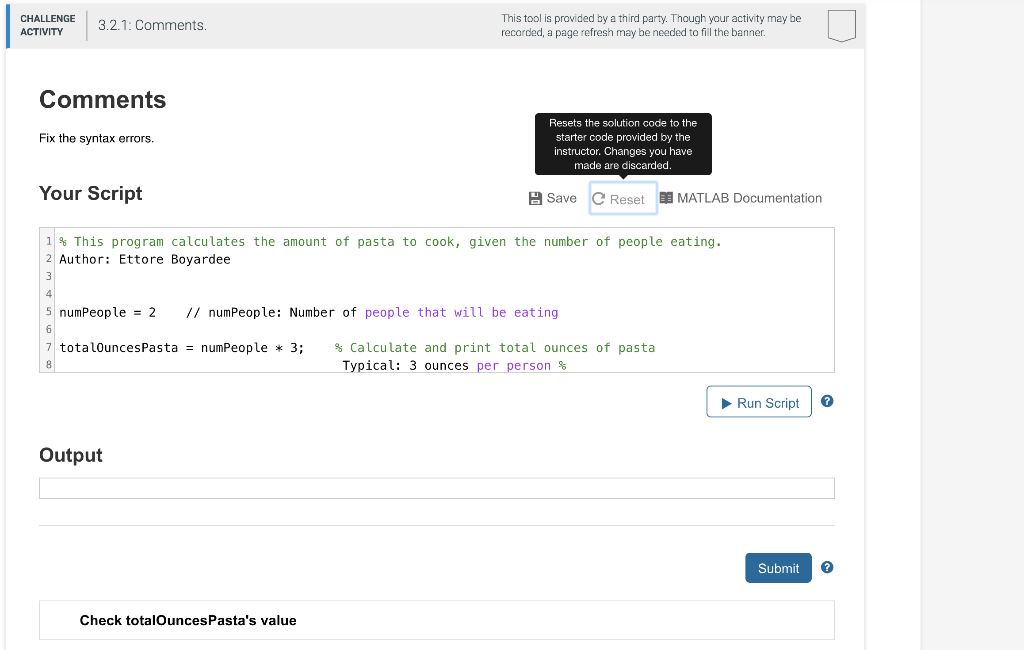 Solved This tool is provided by a third party. Though your | Chegg.com