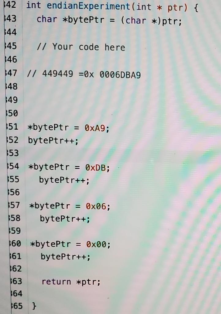 Solved 22 * Change the value pointed to by ptr byte-by-byte | Chegg.com