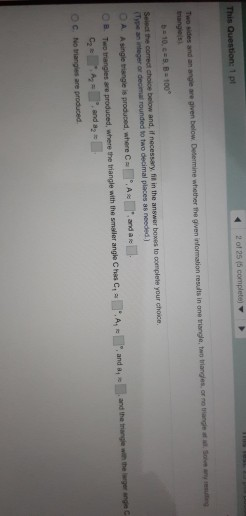 Solved 2 of 25 (5 completely This Question: 1p! g Two sides | Chegg.com