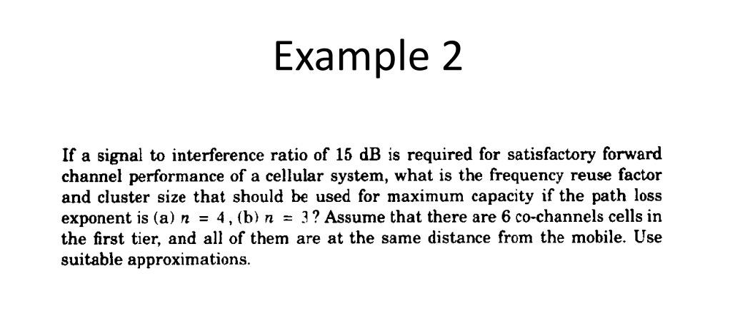 Solved If a signal to interference ratio of 15 dB is | Chegg.com