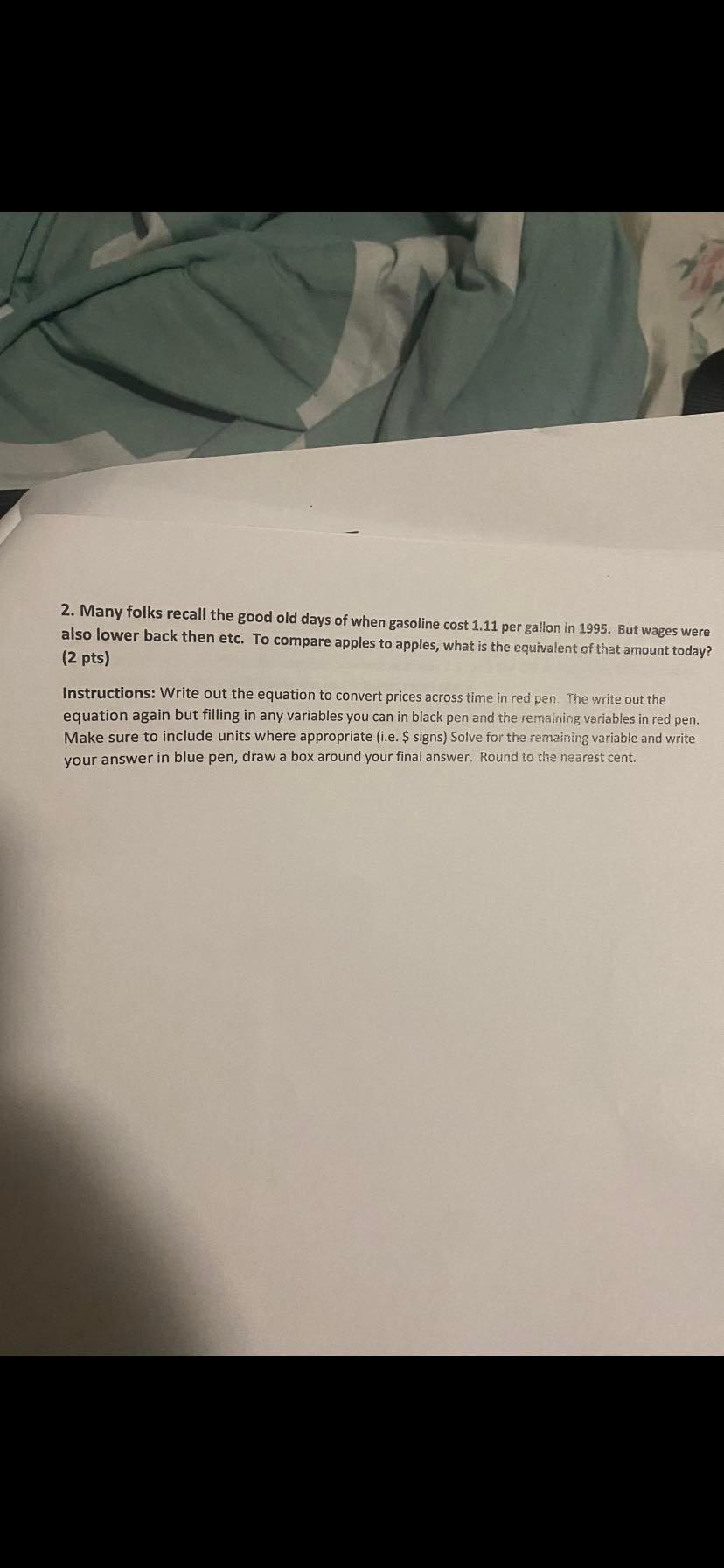 ECN 222 Fall 2022 Exam 1 Process Exercise The first | Chegg.com