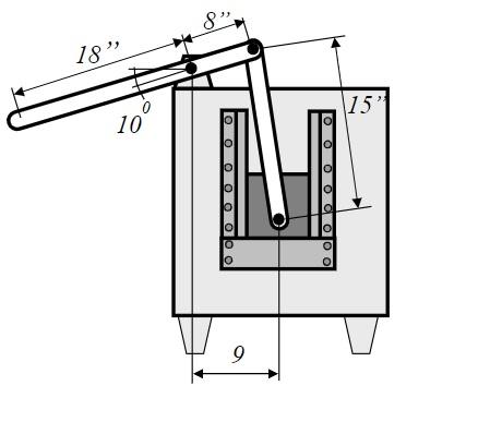 Solved Determine the slide displacement when the lever is | Chegg.com