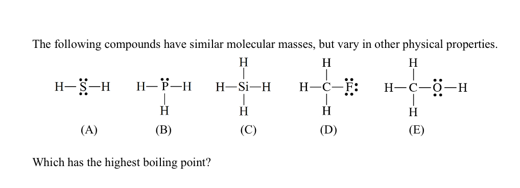Solved The following compounds have similar molecular | Chegg.com