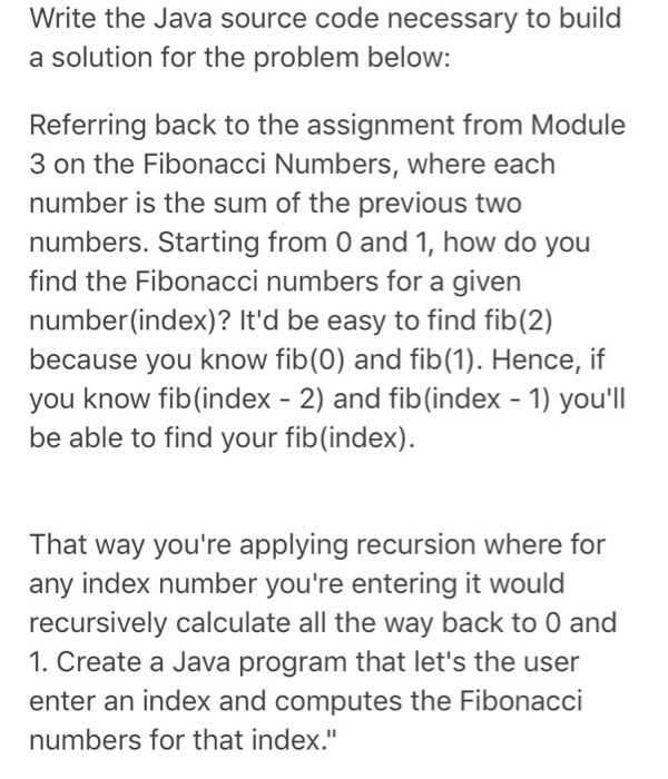 Solved Write the Java source code necessary to build a | Chegg.com