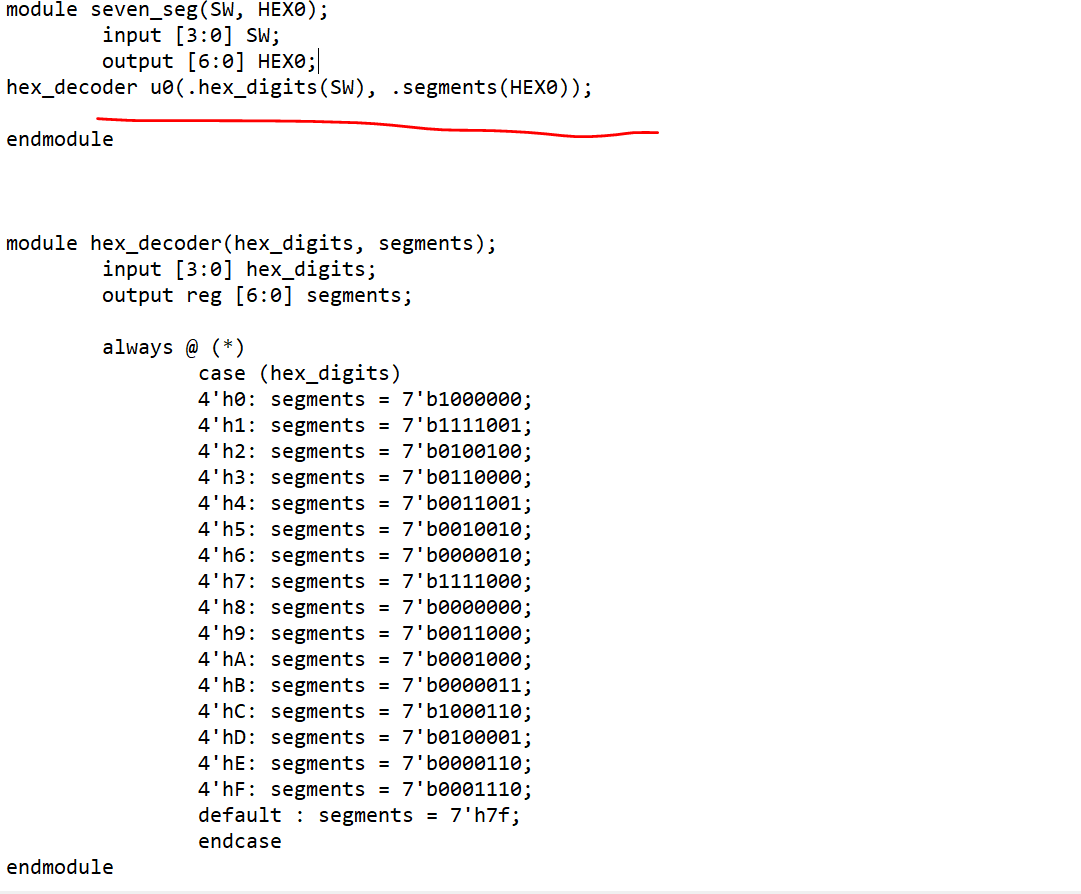 Solved what should I do to my top-level module for a 7 to 1 | Chegg.com