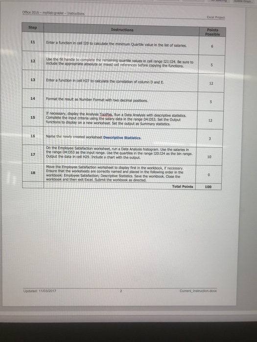 Solved Strong No Spacing S EX16 XL CHO8 GRADER CAP AS-Job | Chegg.com