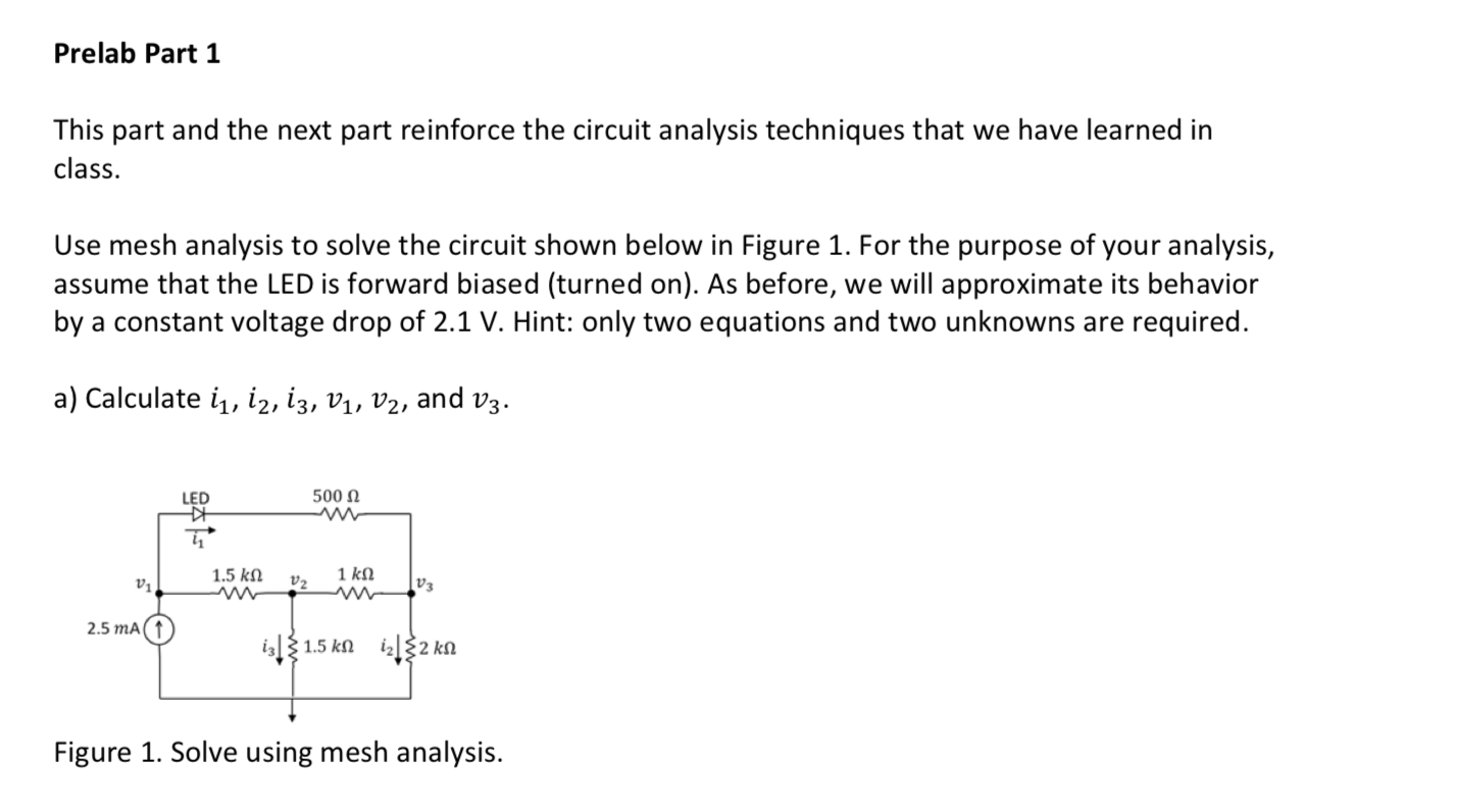 Solved Note Please Solve By Mesh Analysis Only Answers