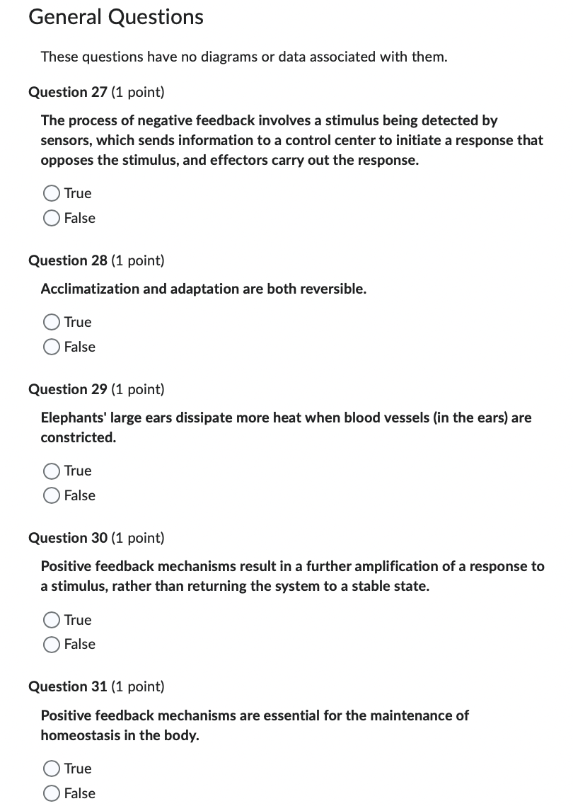 Solved Question 27 (1 point) The process of negative | Chegg.com
