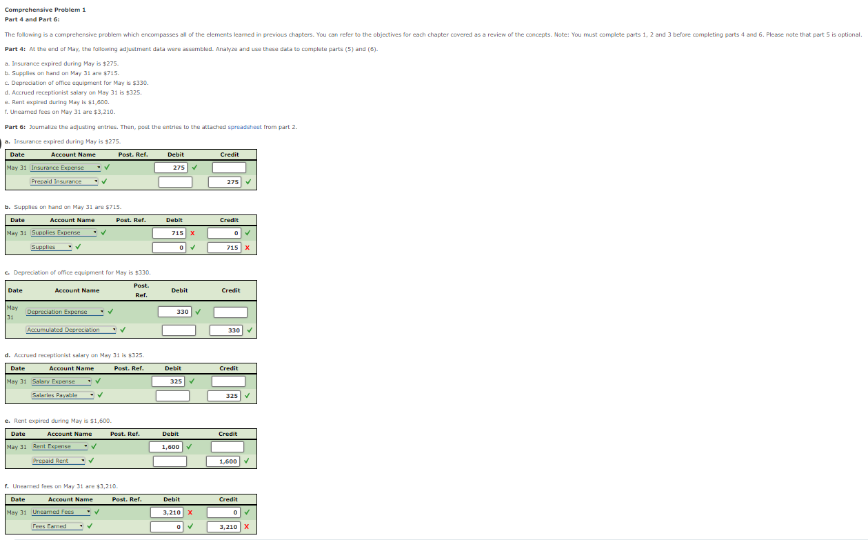 Comprehensive Problem 1Fill in the Blanks for B & | Chegg.com