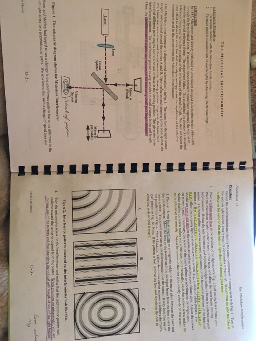 Solved The Michelson InterferometerWhat is the geometrical | Chegg.com