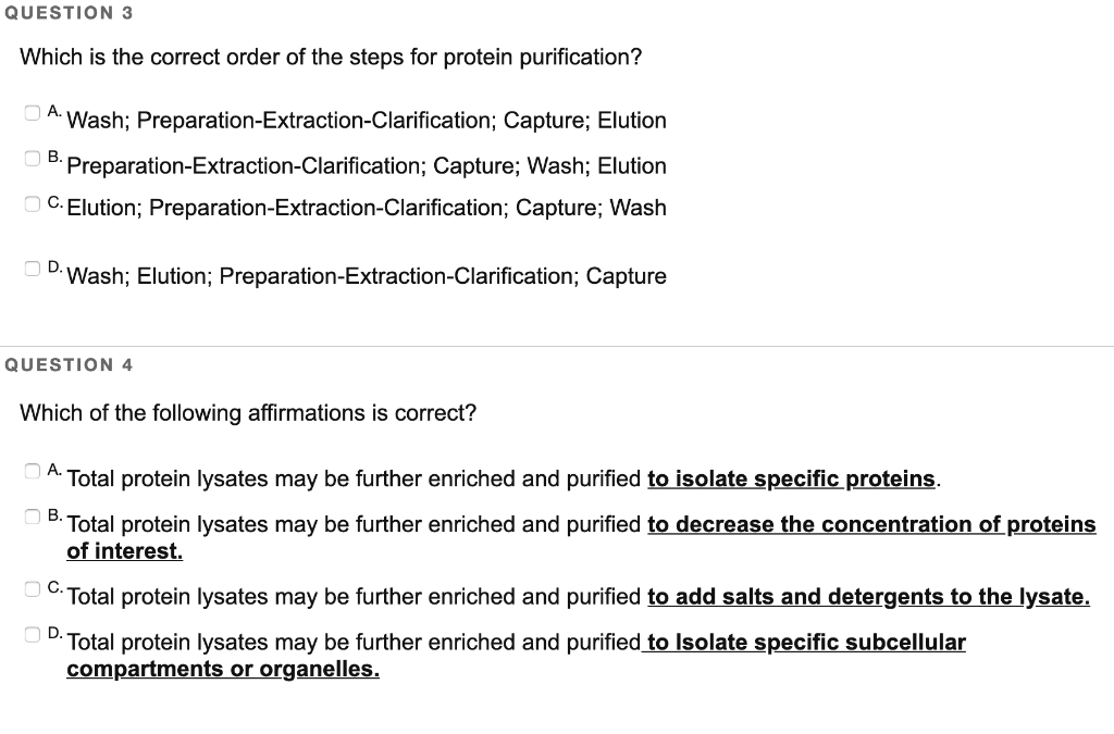 Solved QUESTION 3 Which is the correct order of the steps | Chegg.com