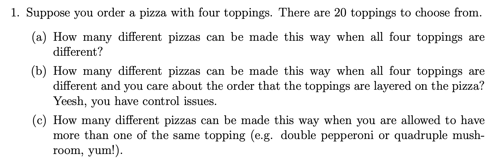 Solved Discrete Structures:Please show all work necessary to | Chegg.com
