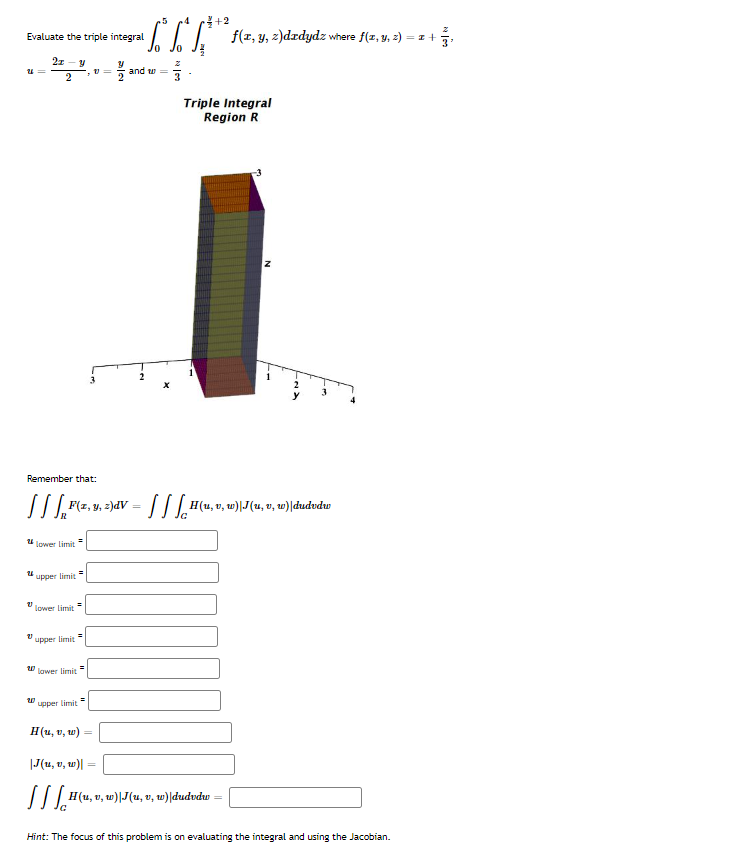 Solved Evaluate the triple integral | Chegg.com