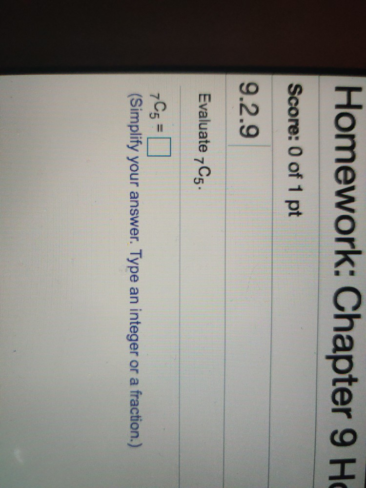 Solved Homework Chapter 9 Ho Score 0 Of 1 Pt 9 2 9