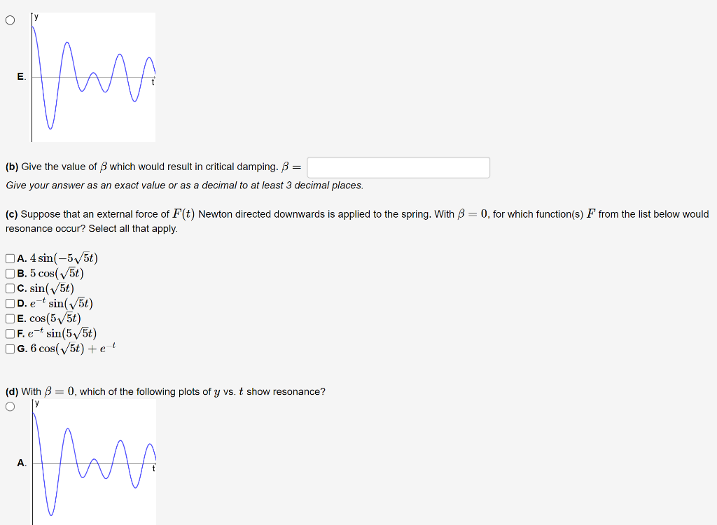 Solved A spring is suspended vertically from a fixed | Chegg.com