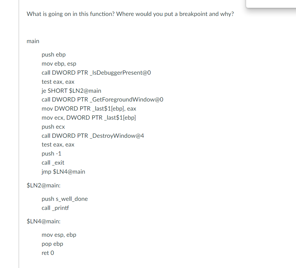 Solved What is going on in this function? Where would you | Chegg.com