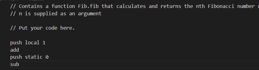 Solved Write A Function In Hack Vm Code To Calculate The 1424