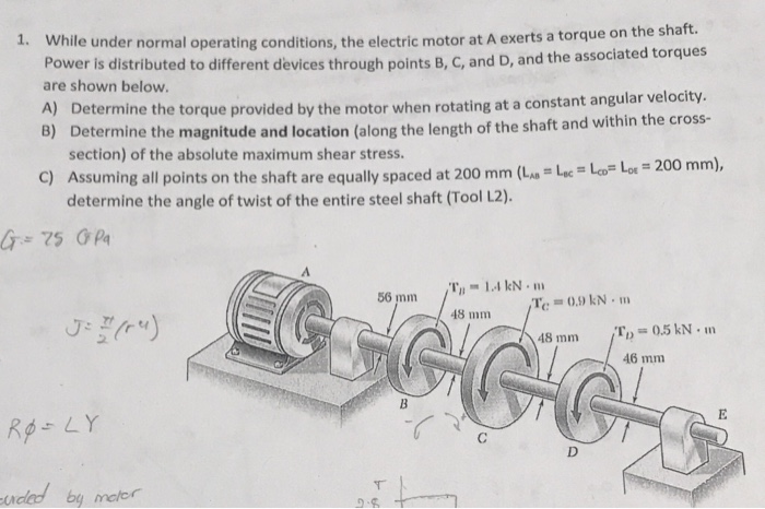 Solved 1. While under normal operating conditions, the | Chegg.com