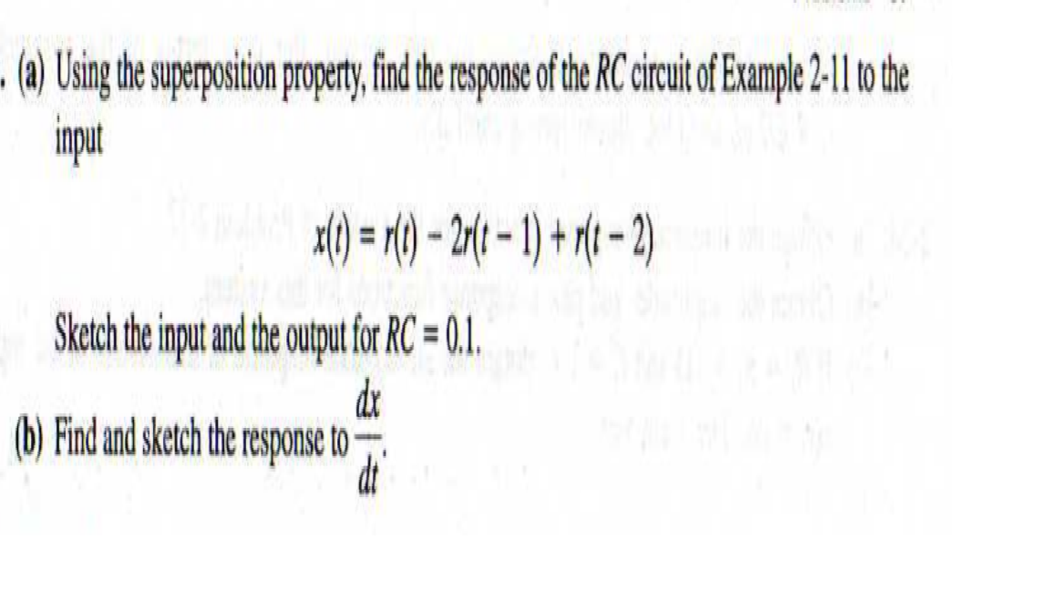 Solved A) Using the superposition property, find the | Chegg.com