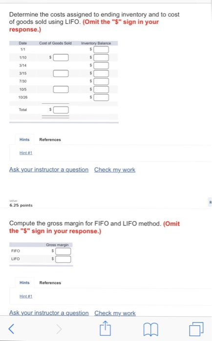 Solved [The following information applies to the questions | Chegg.com