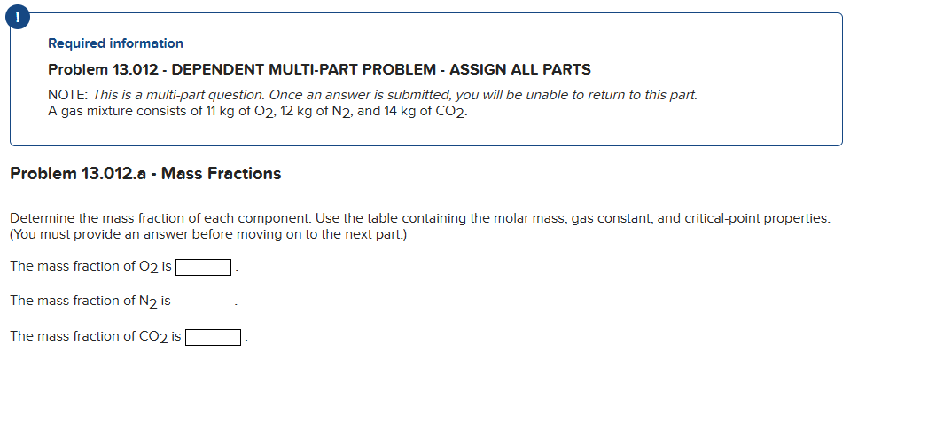 Solved Required information Problem 13.012 - DEPENDENT | Chegg.com