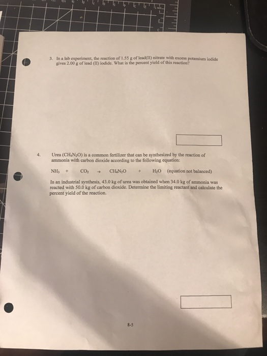 Solved CHEMISTRY 2A Experiment 8, Stoichiometry Report Sheet | Chegg.com