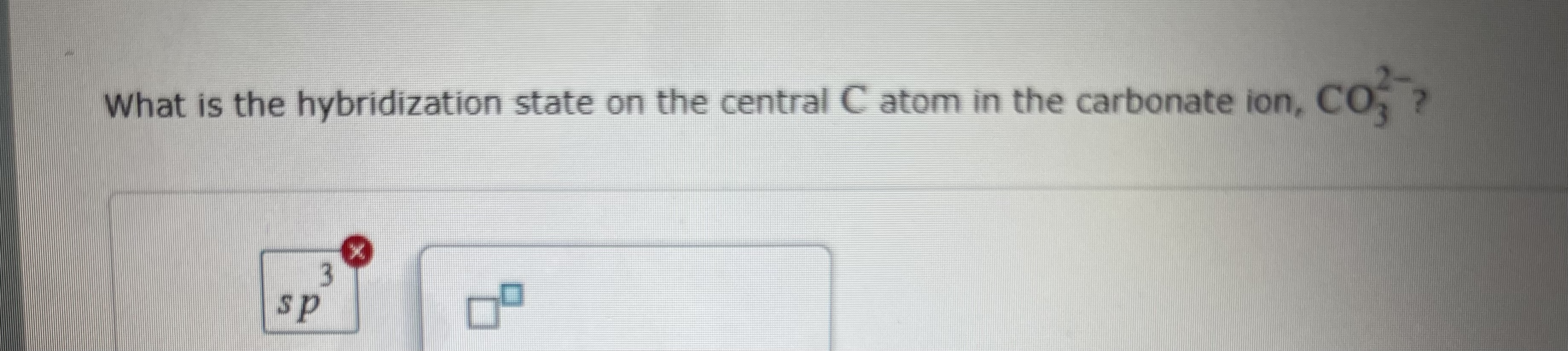Solved What Is The Hybridization State On The Central C