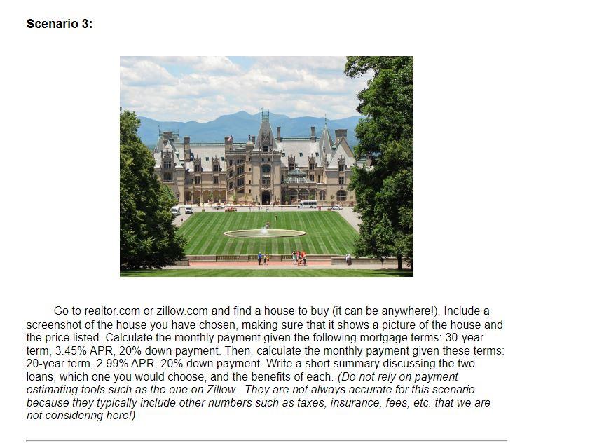 Solved Financial Mathematics Culminating Problem For each of | Chegg.com